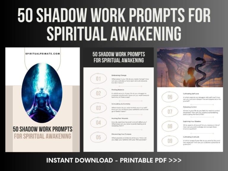 50 Shadow Work Prompts for Spiritual Awakening | Printable PDF