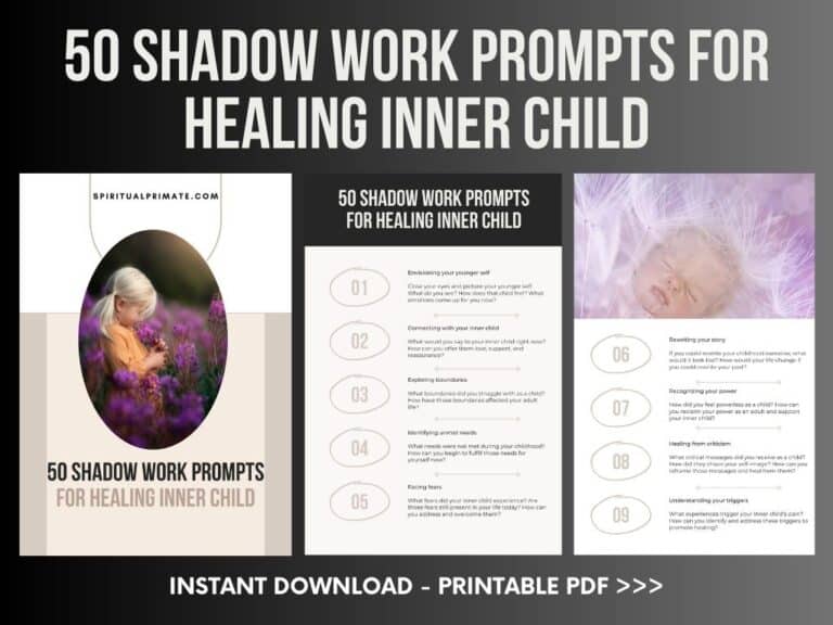50 Shadow Work Prompts for Healing Inner Child | Printable PDF