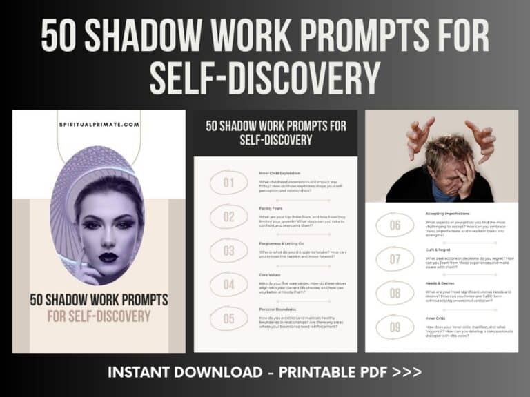 50 Shadow Work Prompts for Self-Discovery | Printable PDF